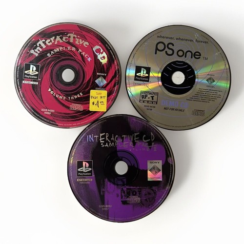 Playstation PS1 PS One DEMO CD & Interactive CD Sampler Volume 2 & 3 ...