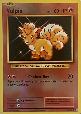 Pokemon Card Vulpix 14/108 Evolutions Reverse Holo New card! Ship Free ...