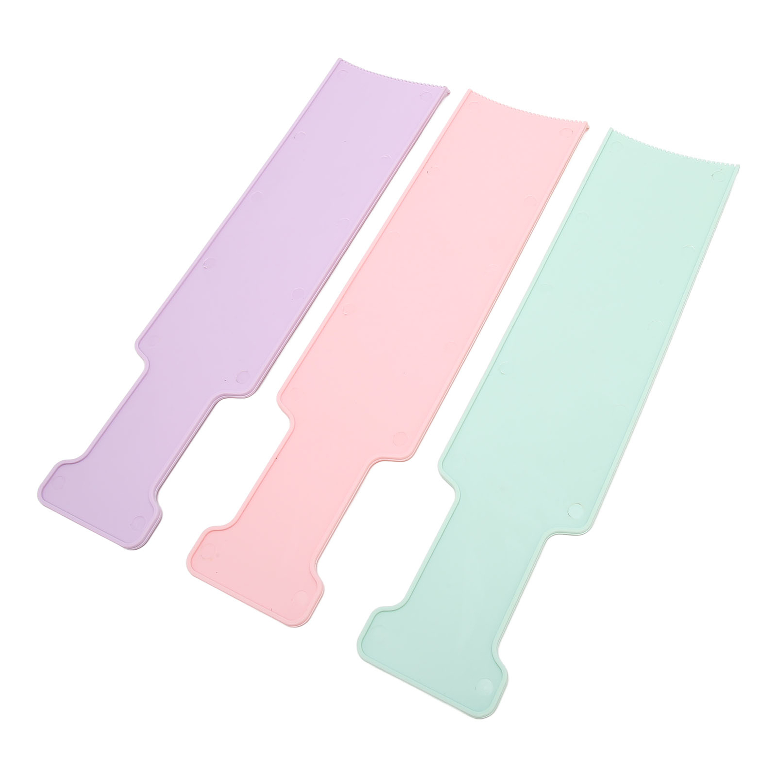3pcs Balayage Board Curved Comb Teeth Smoothing Surfaces Widen Foiling ...