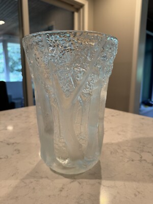 Josef Inwald Barolac Art Glass "Forest" Vase | eBay