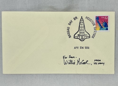 Columbia STS-107 Willie McCool Signed Space Cover - 94124 | eBay