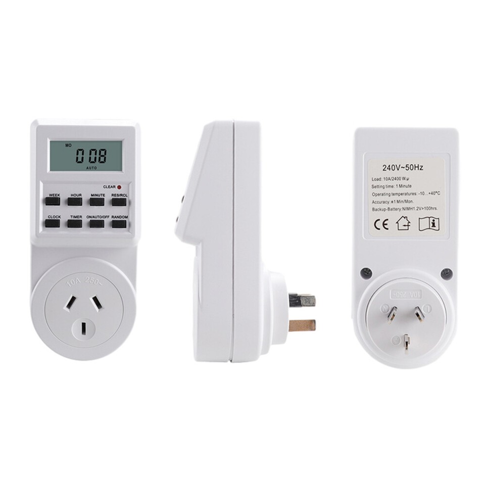 Programmable Electrical Plug-in Power Socket Timer Switch Outlet Time ...