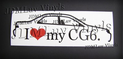 I love my CG6 98-02 Sticker decal JDM Honda accord | eBay