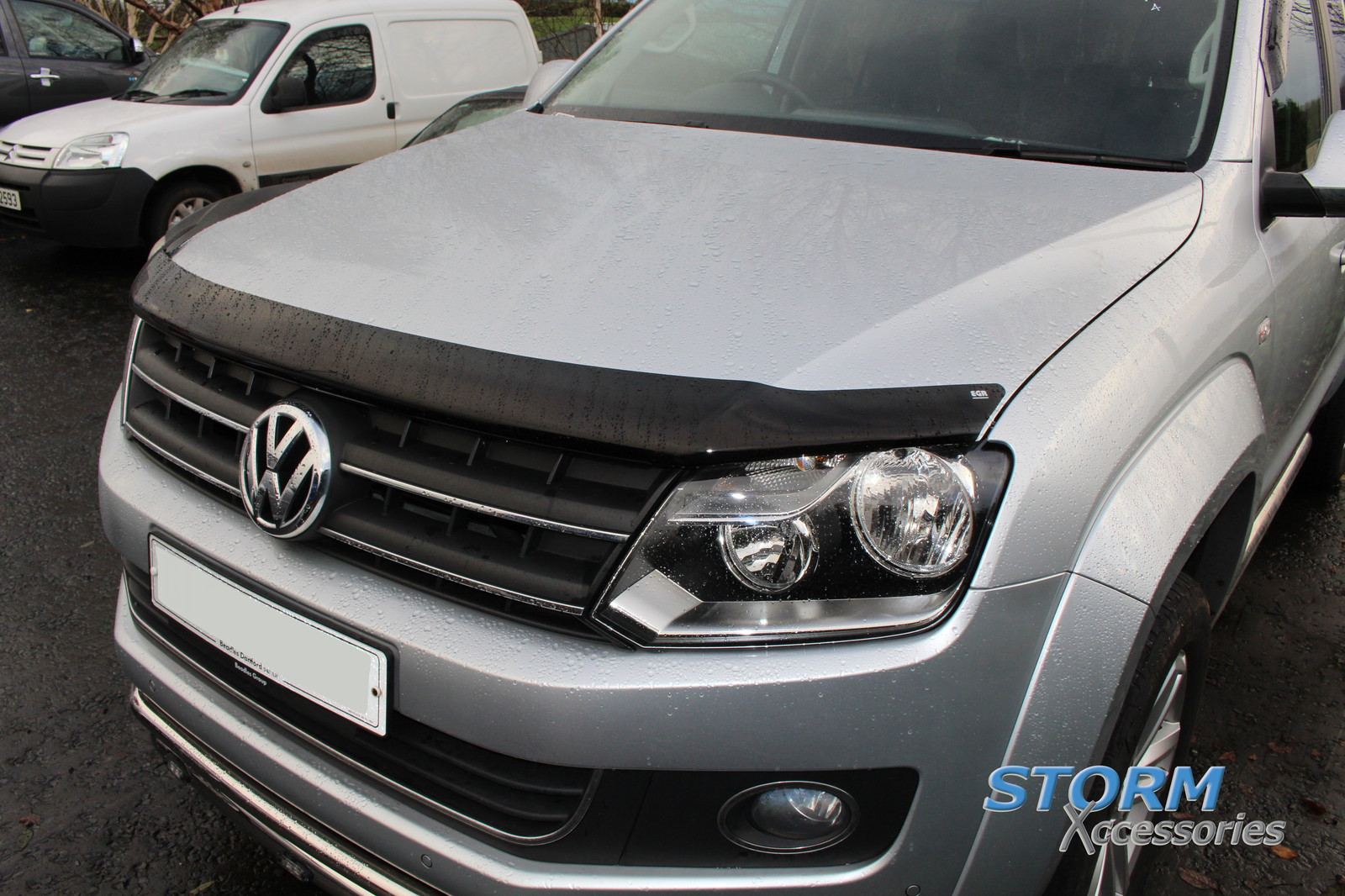 EGR BONNET GUARD PROTECTOR - BUG SHIELD (DARK SMOKE) FOR VW AMAROK 2010 ...