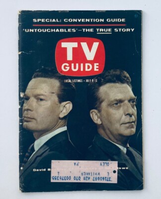 TV Guide Magazine July 9 1960 Chet Huntley and David Brinkley PA Ed. | eBay