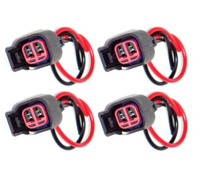 4x ABS Wheel Speed Sensor Connectors Front Rear L/R Fits Cadillac ...