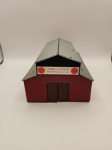 Vintage HO Scale Comercial Building Woodworking Factory Train Layout ...