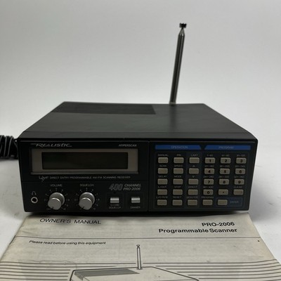 WORKING -REALISTIC PRO-2006 SCANNING RECEIVER 400 CHANNEL LOUD AND ...