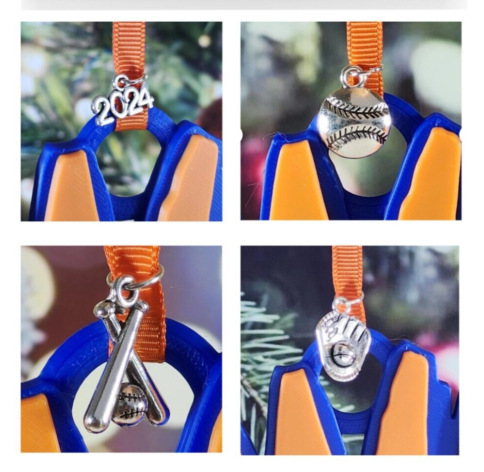 OMG NY Mets 3D Printed 4" ornament Rally sign with 2024 charm. Perfect ...