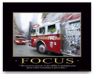 Volunteer Firefighting Motivational Poster Print Fireman Fire Station ...