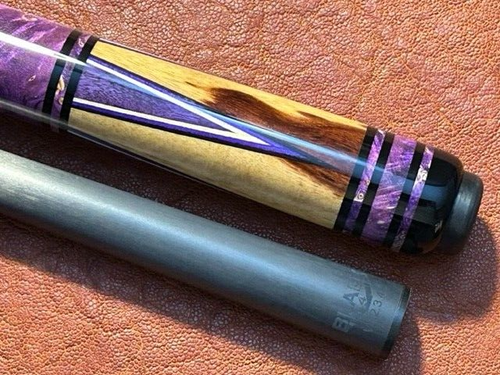 TNT Custom Pool Cue 1 of 1 With Jacoby Black Carbon Fiber Shaft ...