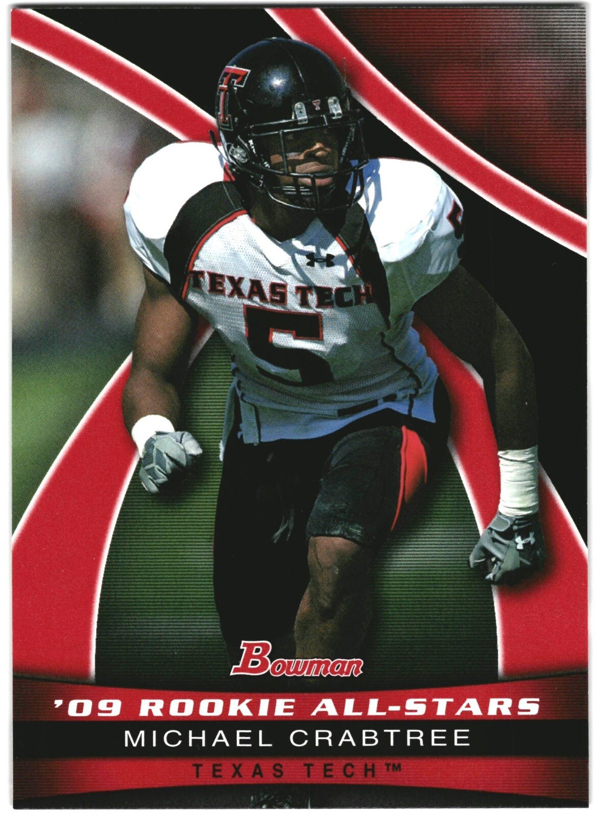 2009 Bowman Draft Michael Crabtree Rookie All Stars Texas Tech #AS5 | eBay