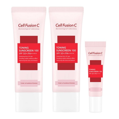Cell Fusion C Toning Sunscreen 100 SPF50+ PA++++ 45ml + 45ml + 10ml | eBay