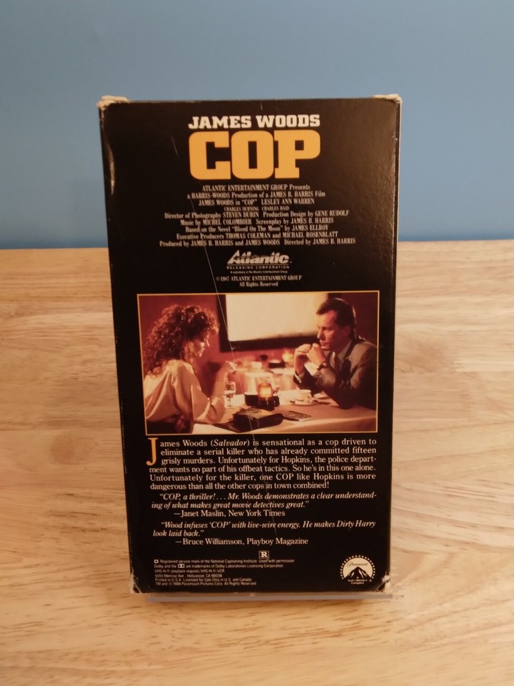 Cop (1988, VHS) James Wood Crime Thriller 31504126590 | eBay
