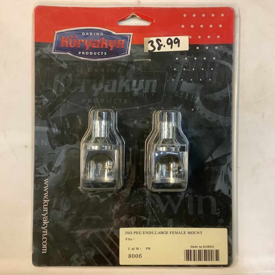 Kuryakyn 8006 Chrome Female Mounts for Bullet Mount Footpegs - Pair | eBay