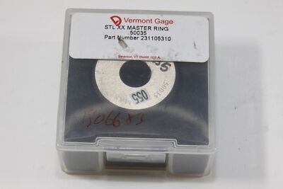 VERMONT GAGE MASTER RING GAGE STEEL XX .50035 PN 231105310 | eBay