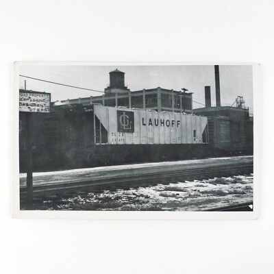 Lauhoff Grain Company Train RPPC Postcard 1950s Hopper Car Danville IL ...
