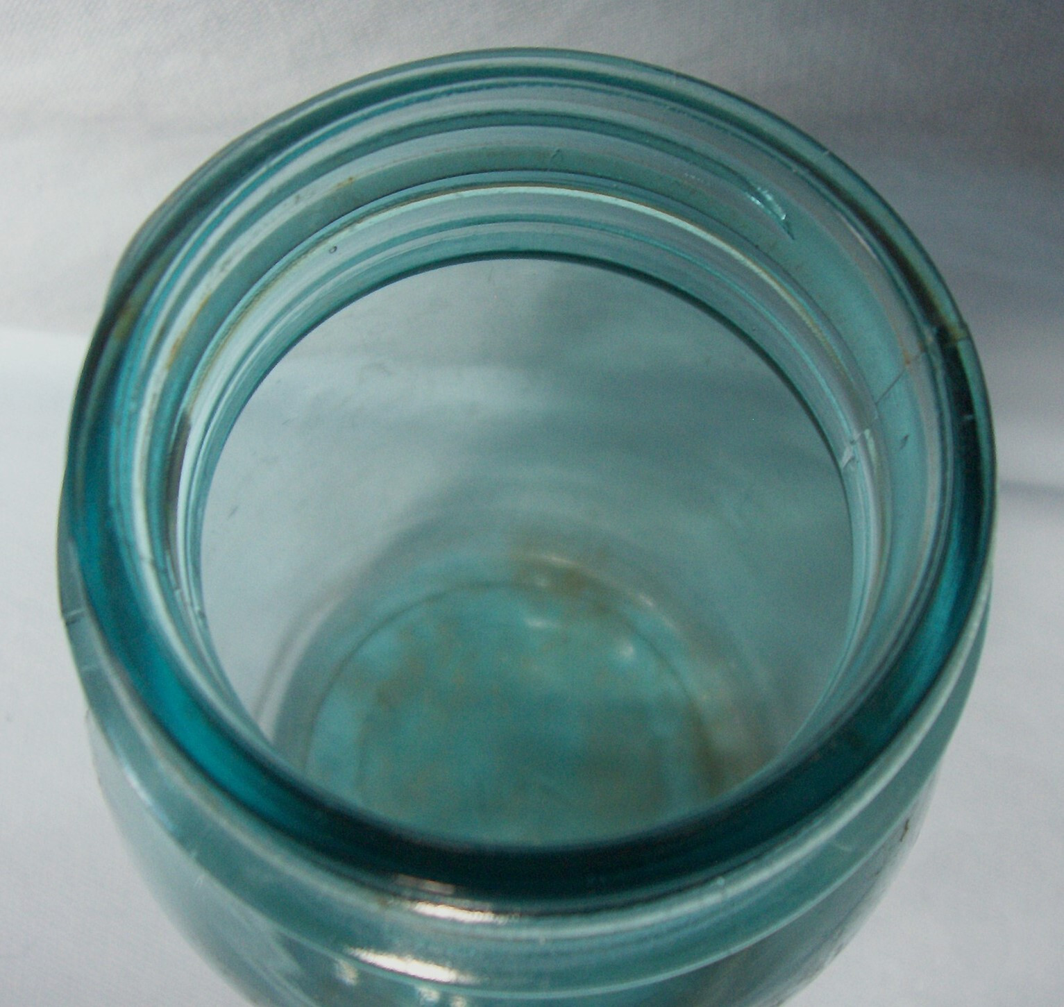 CANNING JAR - Blue Quart Jar Perfect Mason Jar with #2 on Bottom Good ...