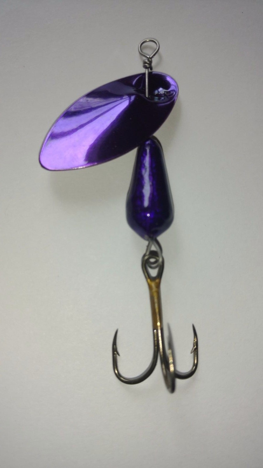 5, size 9, 3/8 oz custom CANDY PURPLE inline spinners powder coat trout ...