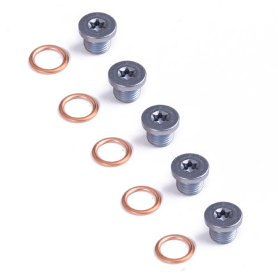 Engine Oil Drain Plug Set For VW Jetta Golf Tiguan Beetle Audi Q5 A4 Q5 ...