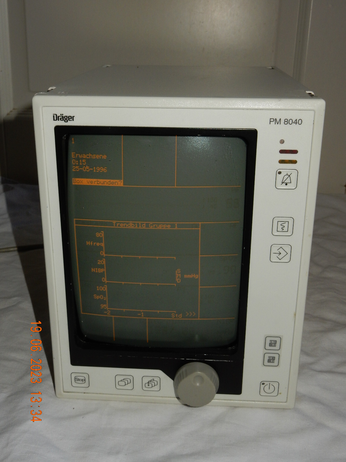 DRÄGER PM 8040 EKG Gerät -Überwachungsmonitor, geprüft,befindet in ...