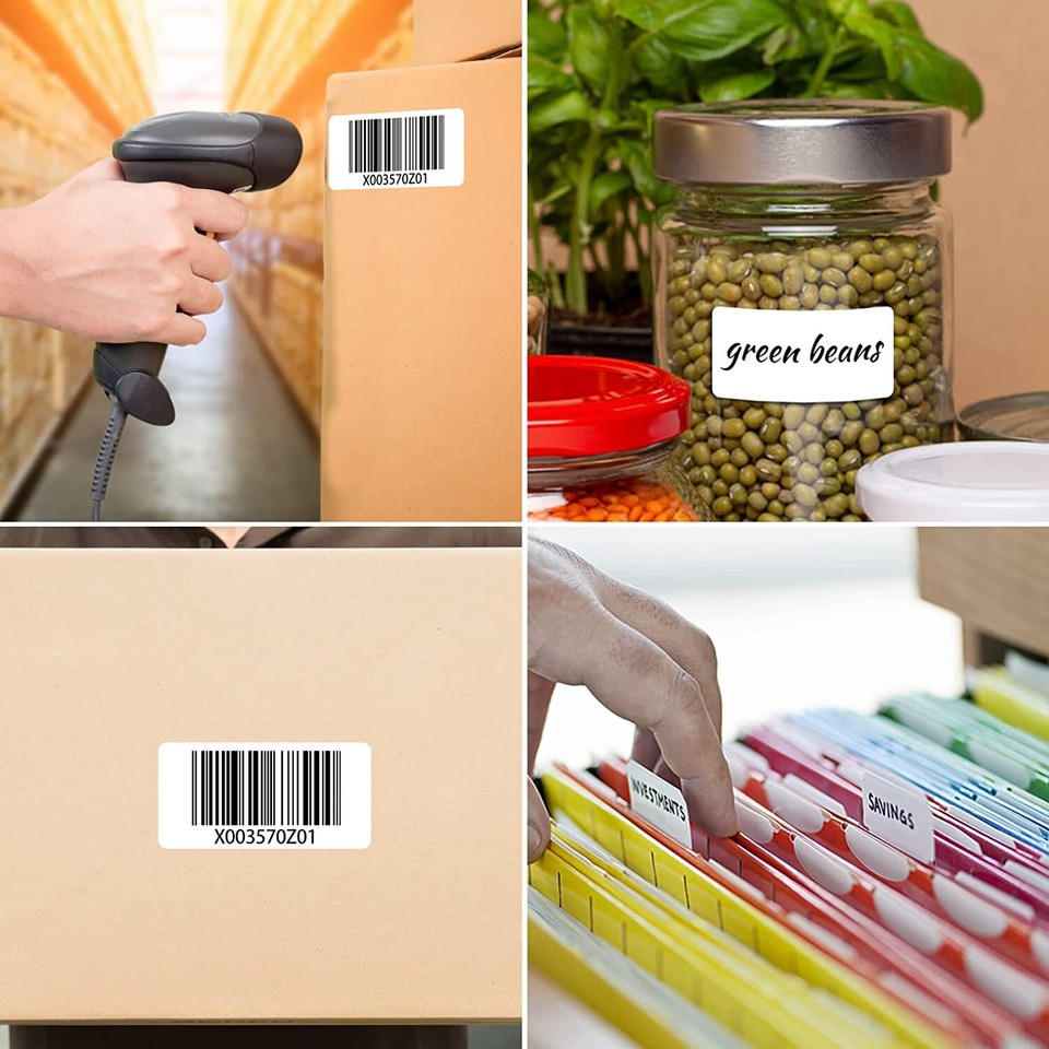 1000/Roll 2.25"x1.25" Direct Thermal Labels Adhesive SKU Label for ...