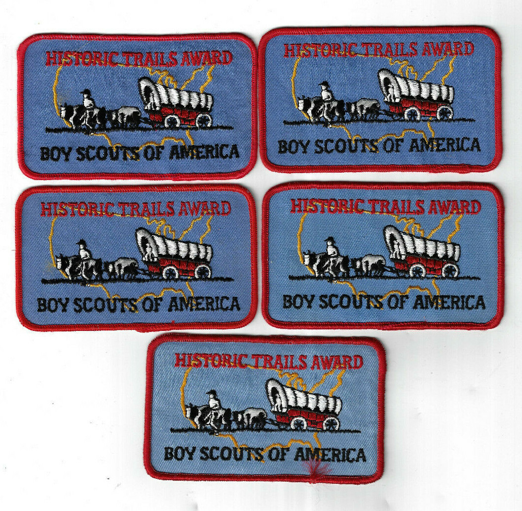 Lot of 5 Historic Trails Award Patches Boy Scout Authentic Current ...