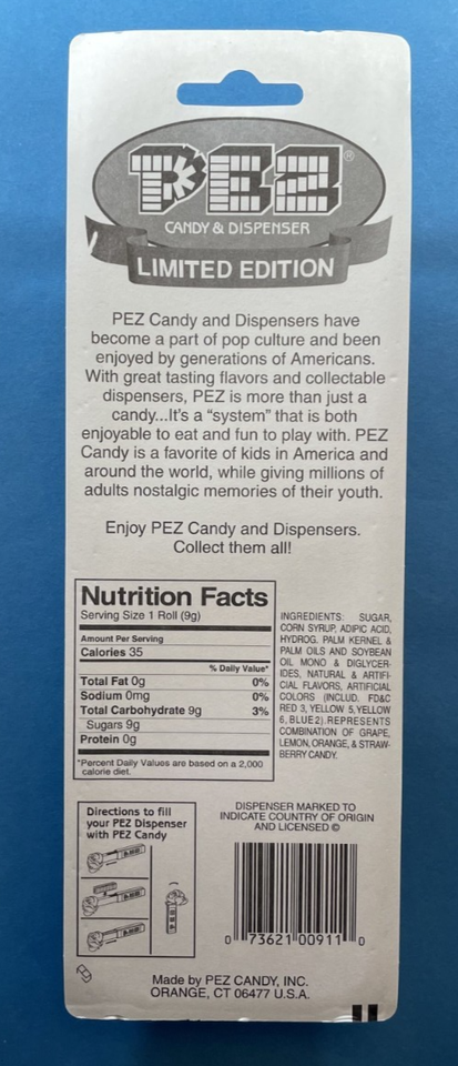 Pez Purple Psychedelic Flower Green Eye Orange Stem- NIB- Mail in Offer ...