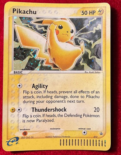 Pikachu 012 - Black Star Promo Holo - Pokémon Vintage | eBay UK