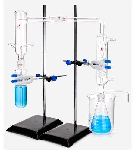 Steam Distillation Glassware Set with Reactor - Chemistry Lab Supplies ...