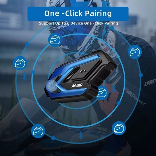 Wayxin M910 Bluetooth Motorcycle Helmet Headset 6 Riders | eBay