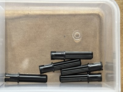 LEGO Parts - Black Technic, Axle 2L with Pin Friction Ridges - No 18651 ...