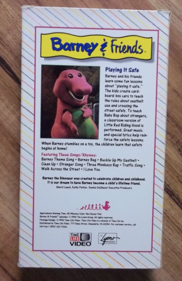 Barney & Friends VHS - Playing It Safe - Time Life Video - 1992 | eBay