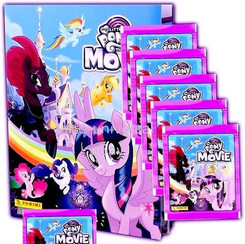 ALBUM + 50 packs 250 stickers My Little Pony The Movie Panini Sticker ...