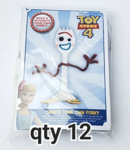 Lot If 12 - Toy Story 4 Create Your own Forky kit Craft kit party Dozen ...
