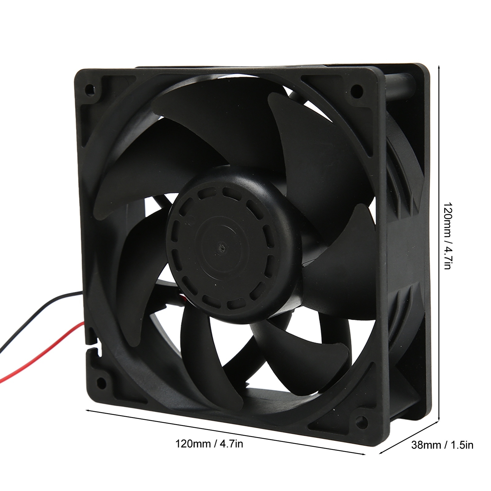 CPU Cooling Fan DC 24V 0.40A 120x120x38mm Silent High Speed Cooling Fan ...