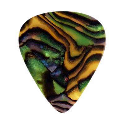 Celluloid Dark Abalone Guitar Pick - .96mm Heavy Gauge - Premium Made ...