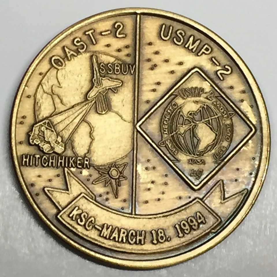 N062 NASA SPACE SHUTTLE COIN / MEDAL, COLUMBIA, STS-62 | eBay