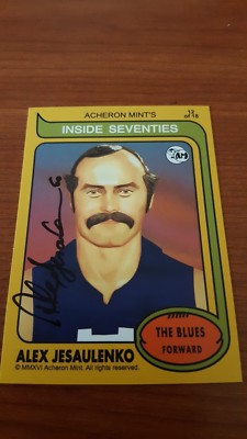 2016 Acheron Mints Inside Seventies HAND SIGNED Alex JESAULENKO Carlton ...