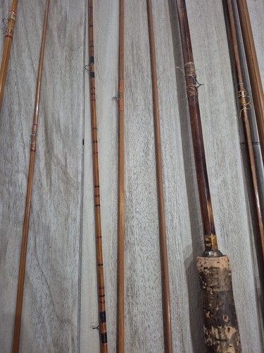 Lot Vintage Bamboo Fly Rods, Betts 34F, Fishing Fool, Golden Bamboo | eBay