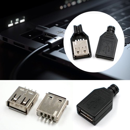 USB 2.0 Connect Adapter Female USB Connector 4 Pin Plug 886183411747 ...