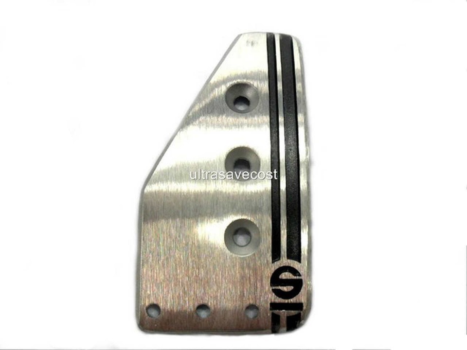 New Sparco Silver Aluminum Non Slip Sport Pedal Brake Pad Covers Manual ...