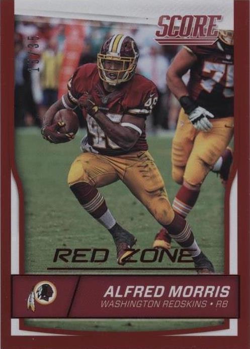 2016 Score - Alfred Morris #324 Jumbo Red Zone /35 for sale online | eBay