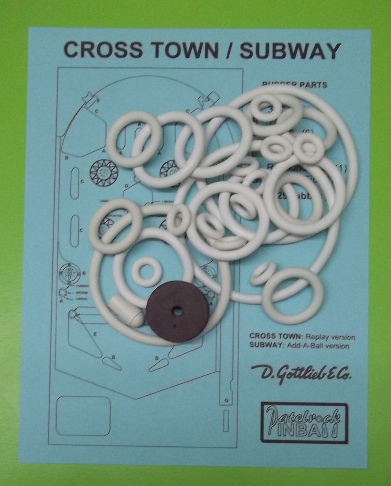 1966 Gottlieb Subway / Cross Town Pinball Machine Rubber Ring Kit | eBay