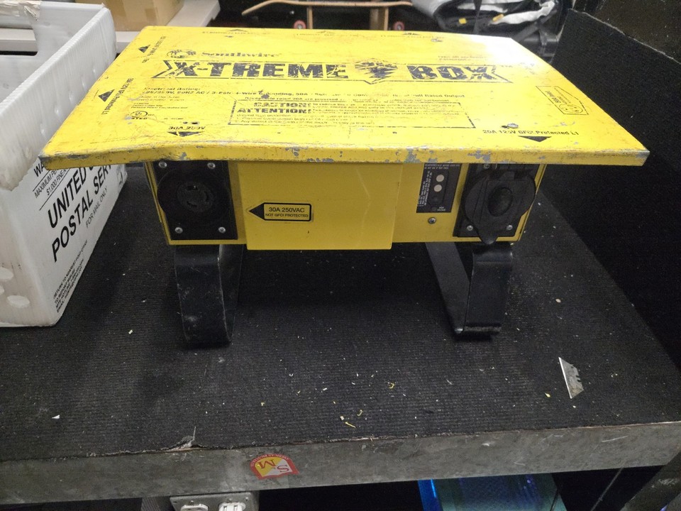 Southwire 50A 125/250V Temporary Power Distribution Box X-Treme Box 6 ...