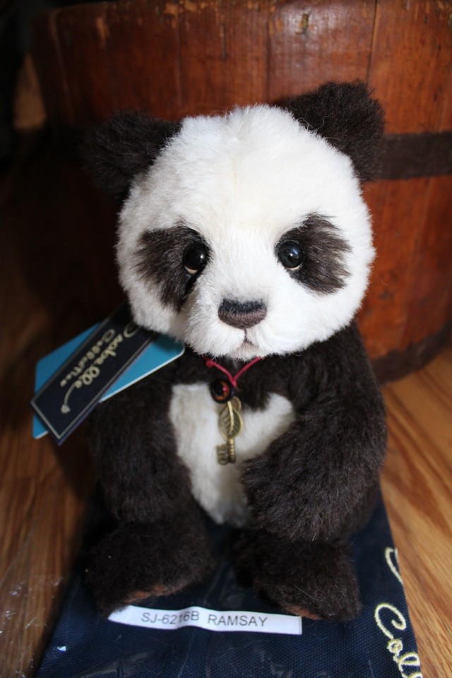 Charlie Bears Ramsey Alpaca Mohair Panda Bear Exclusive Ltd. Ed. 230/ ...