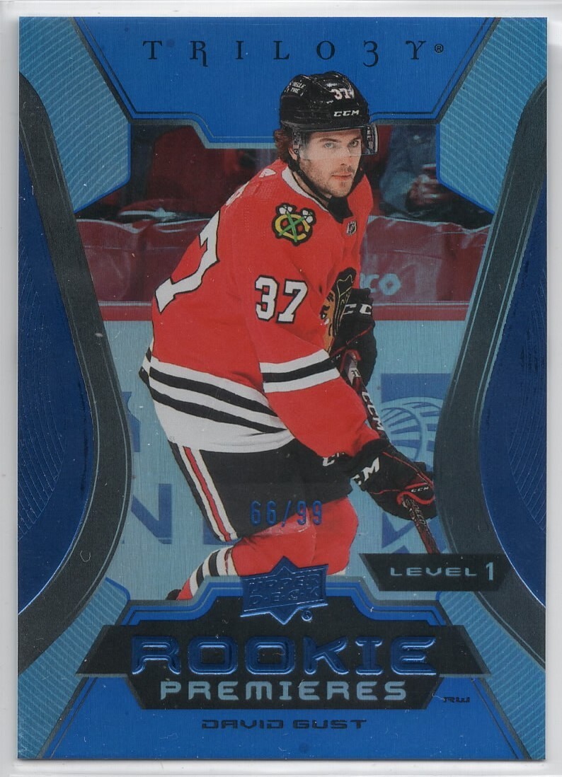 2023-24 Trilogy David Gust #120 Blackhawks Rookie Premieres Level 1 ...