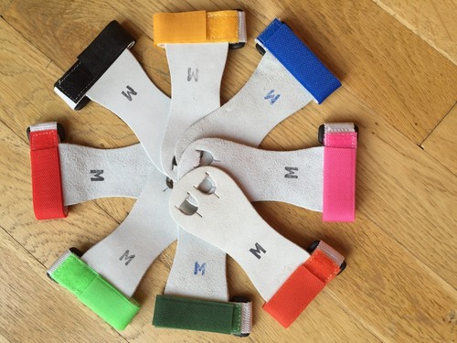 GYMNASTIC PALM GUARD GRIP SOFT LEATHER HOOK & LOOP HAND PROTECTOR - 700 ...