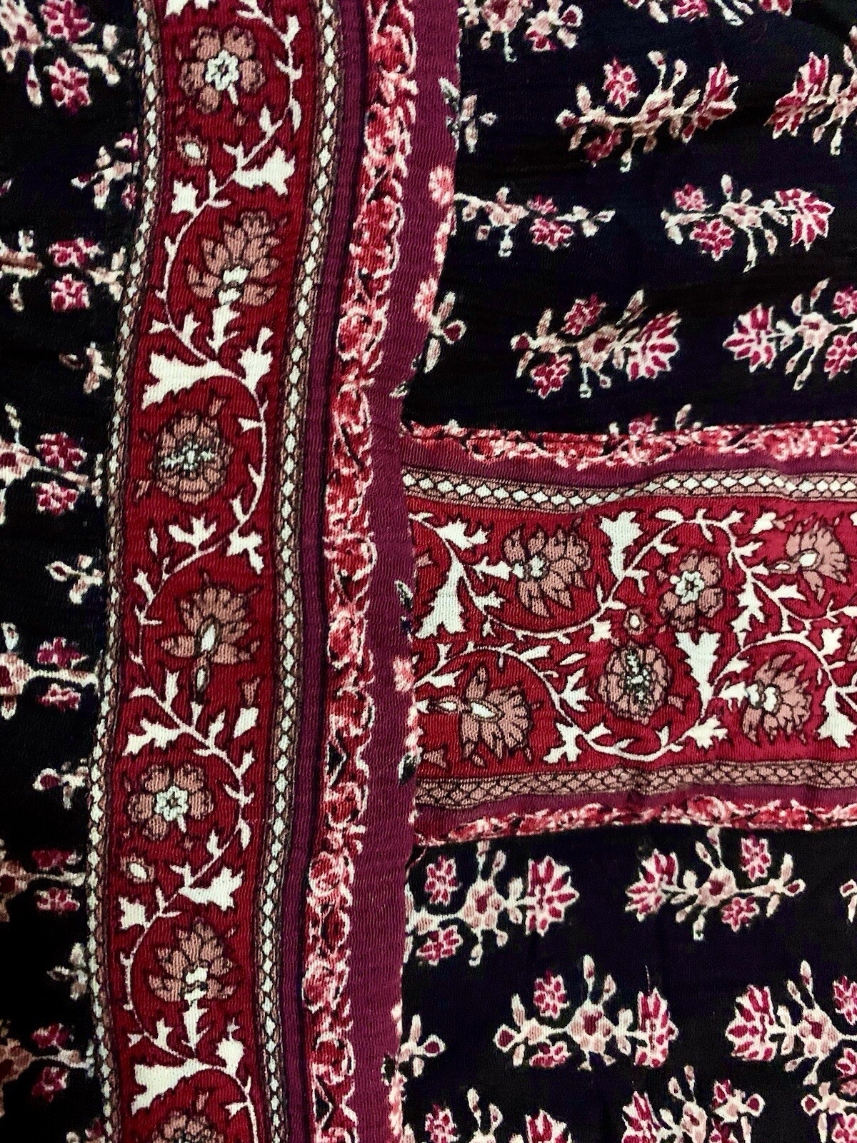 Vintage Style Boho Maxi Dress 70s Cozy Vibes Romani Gypsy Vibes Hippie ...