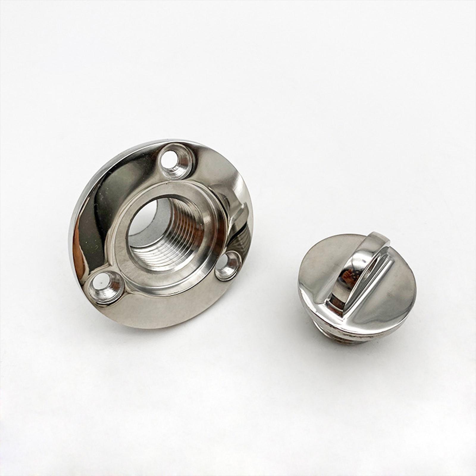 Boat Drain Plug Transom Drain Plug Universal Stainless Steel Round ...